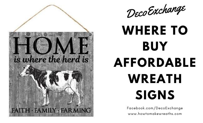 Where to Buy Affordable Wreath Signs - How to Make Wreaths - Wreath ...
