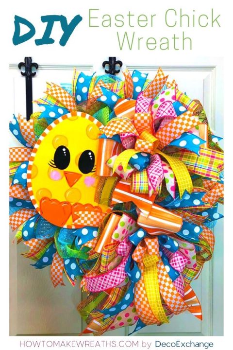 How To Make A DIY Easter Wreath With a Chick - How to Make Wreaths ...