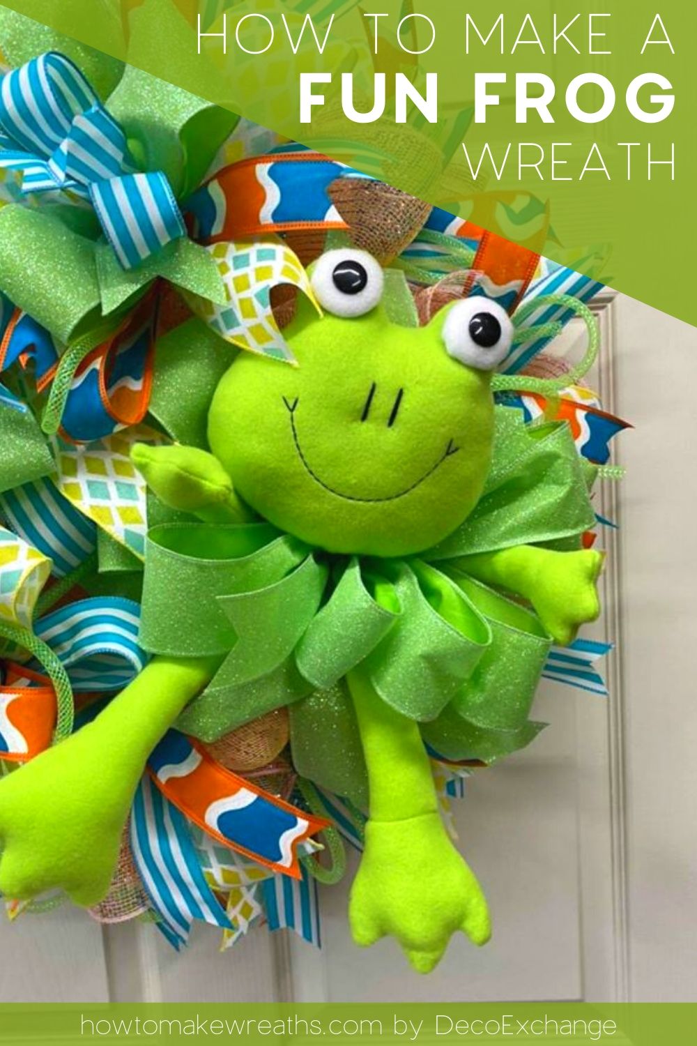 How to Make a Fun Frog Wreath - How to Make Wreaths - Wreath Making for ...