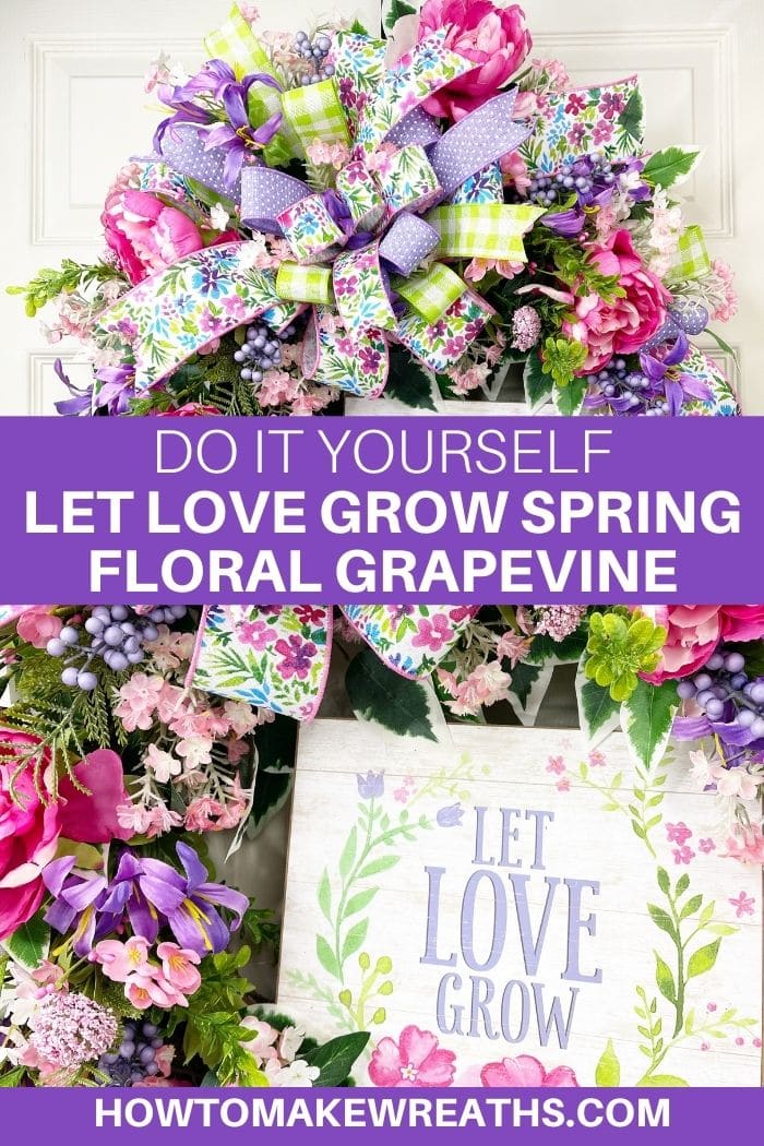 Make Your Own Spring Floral Grapevine Wreath - How to Make Wreaths ...