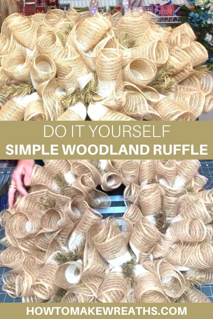 Woodland Ruffle Wreath Tutorial How to Make Wreaths - Wreath Making for ...