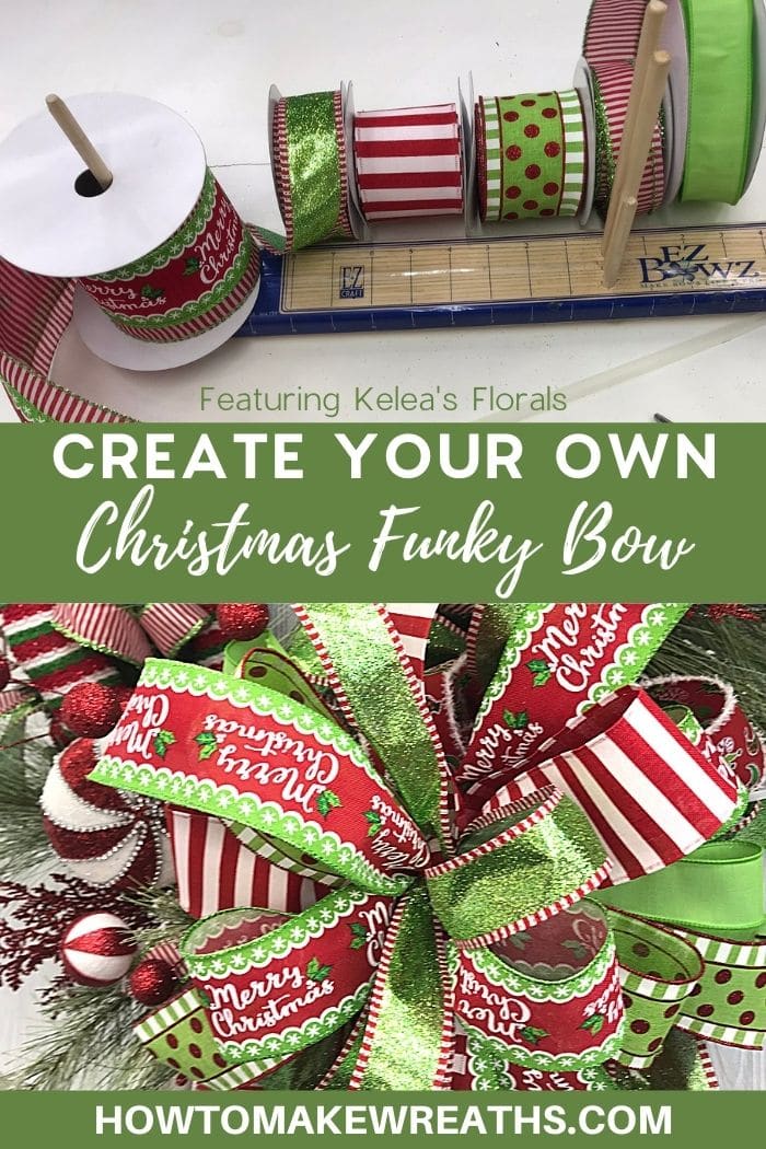 How To Make A Funky Bow Wreath For Christmas How to Make Wreaths ...