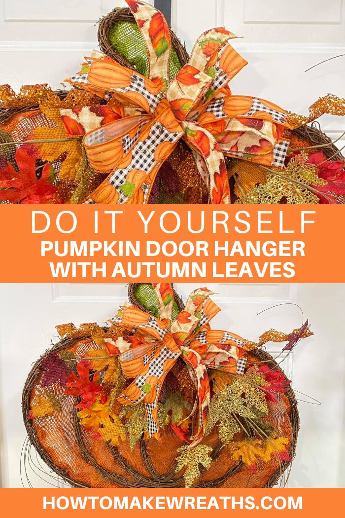 Front Door Autumn Decor Idea - How to Make Wreaths - Wreath Making for ...
