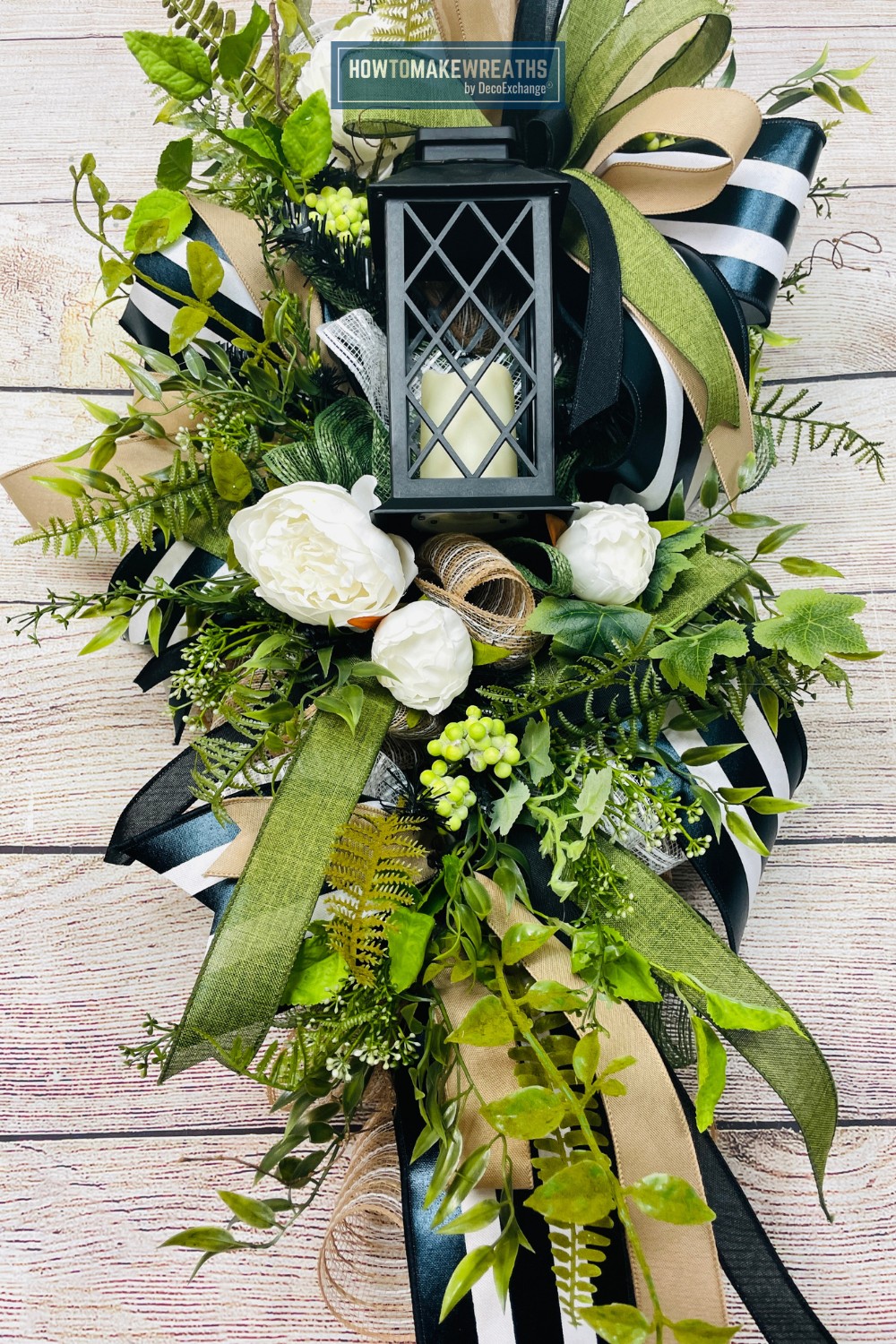 Easy Lush Lantern Swag for Year Round Décor - How to Make Wreaths ...