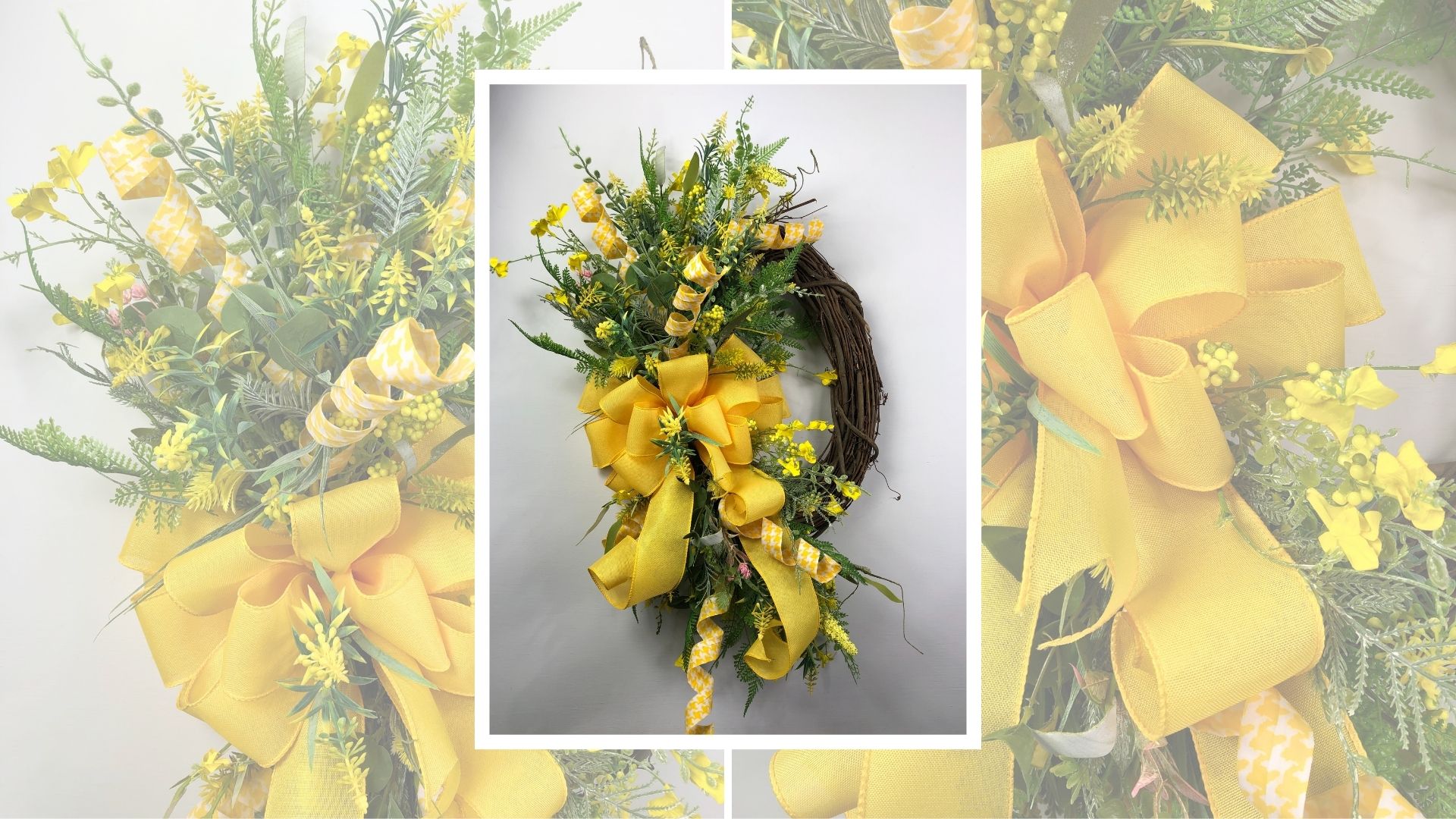 How to Make a Yellow Summer Wreath - How to Make Wreaths - Wreath ...