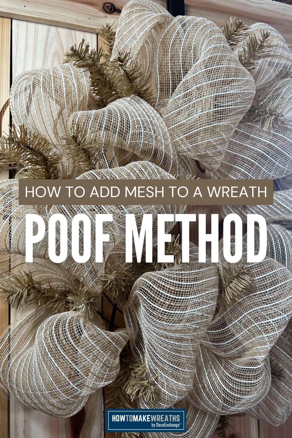 How to Add Mesh to a Wreath Form: Easy Poof Method - How to Make ...