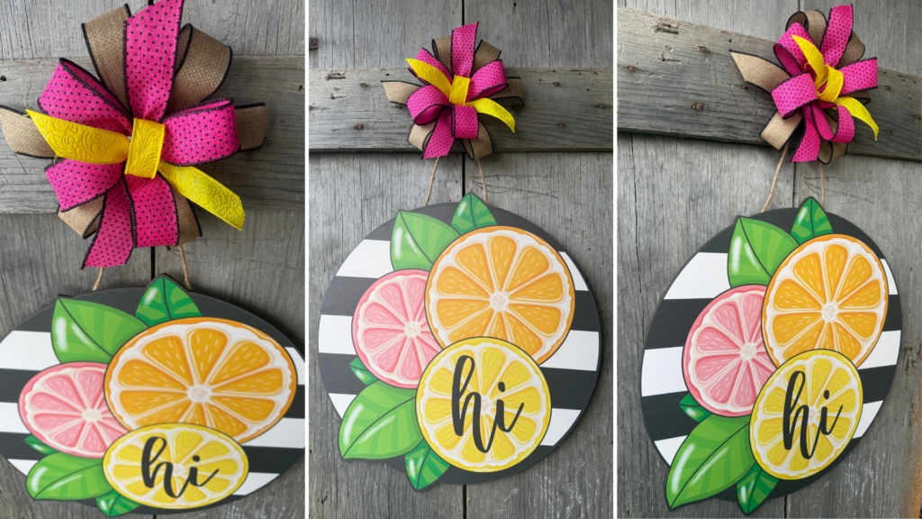 How to Make a Door Hanger Bow with Ribbon and Jute Rope - How to Make ...